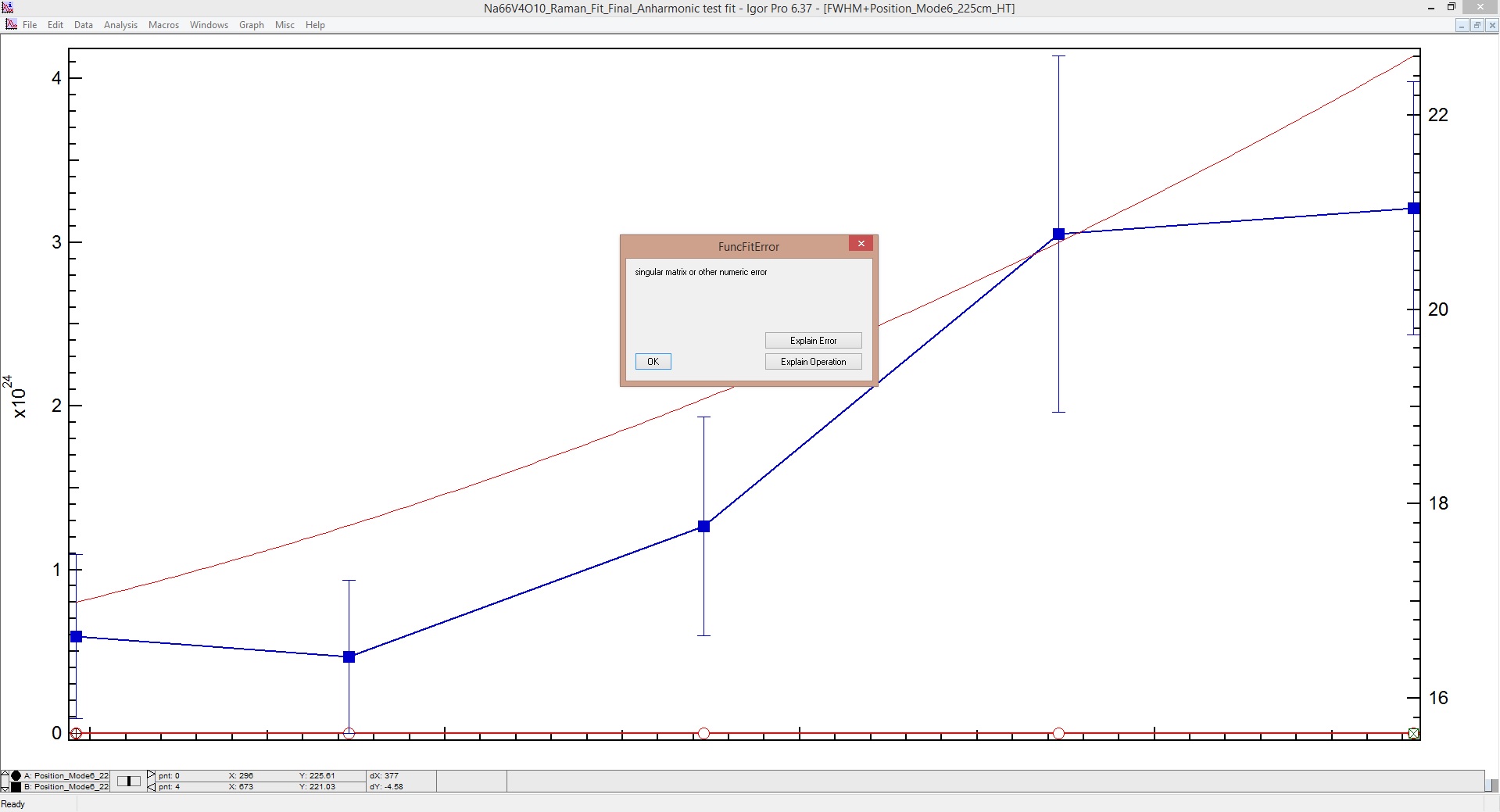 matrix error in wave fitting? | Igor Pro by WaveMetrics