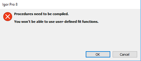 Analysis packages don't work | Igor Pro by WaveMetrics