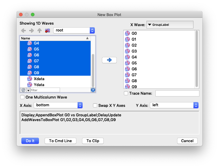 Help! How do I do a BOX PLOT?? | Igor Pro by WaveMetrics