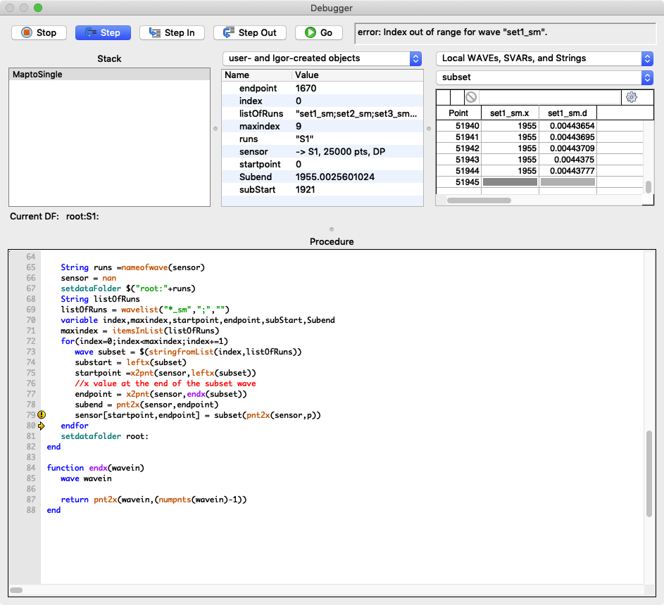 Remapping some waves | Igor Pro by WaveMetrics