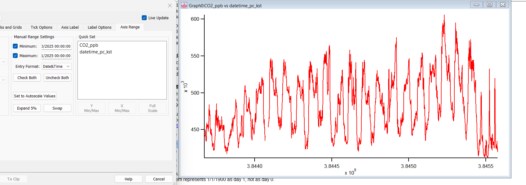 Loading data from excel | Igor Pro by WaveMetrics