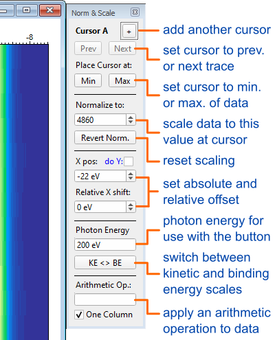 Spectra Trace Offset and Graph Size Tools - Quick-access to common graph and trace modify ...